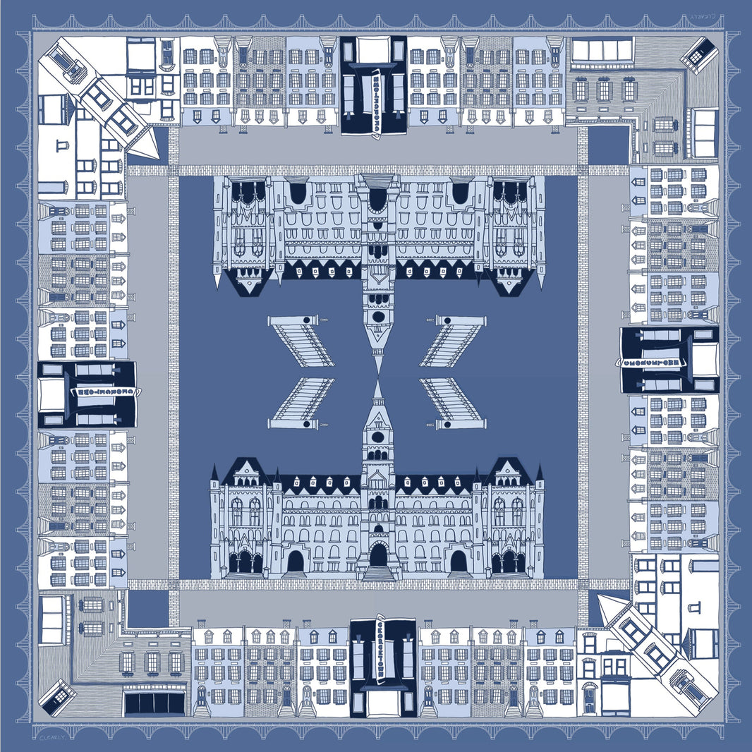 College Campus Architecture Silk Scarves – The Clearly Collective